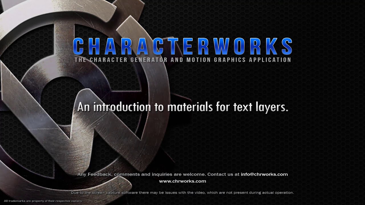 An introduction to materials for text layers. - YouTube