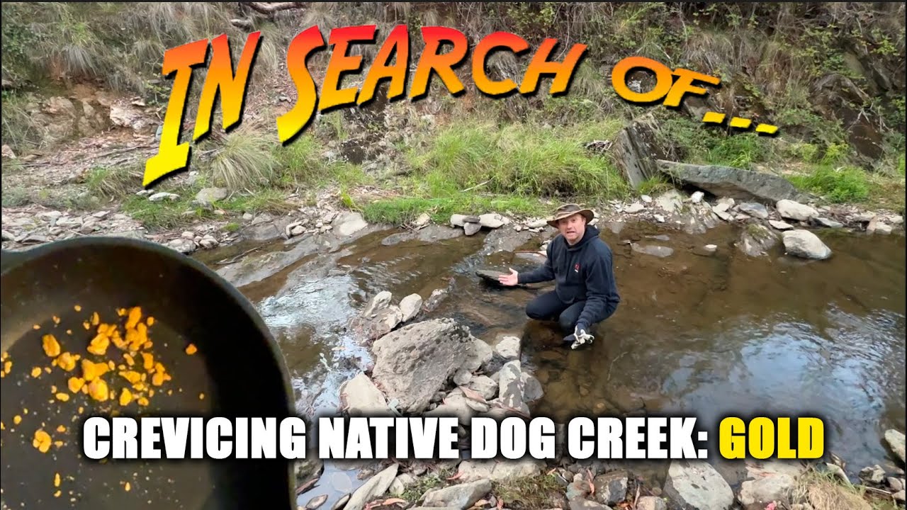 Crevicing Gold at Native Dog Creek - YouTube