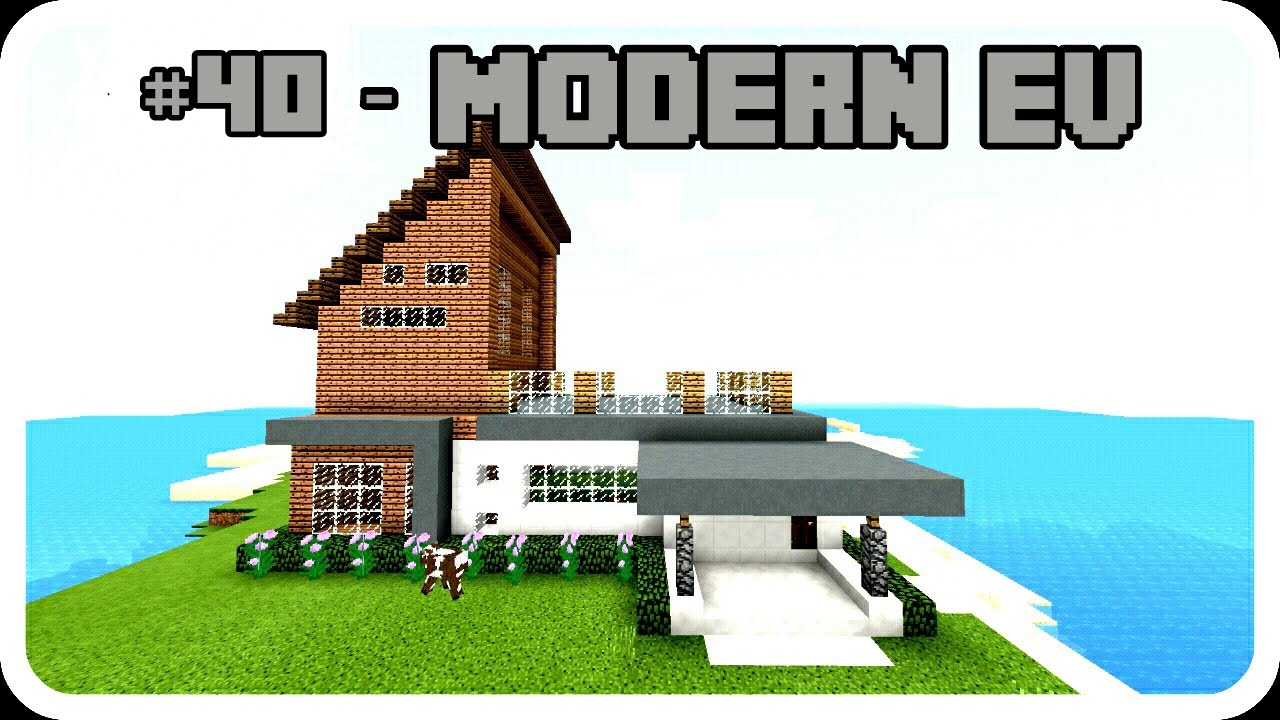 Minecraft PE #40 - Modern Ev Nasıl Yapılır? - YouTube