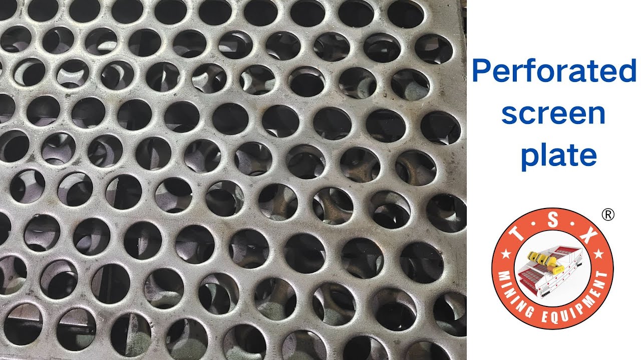 Perforated screen plate Stainless steel Perforated screen plate without ...