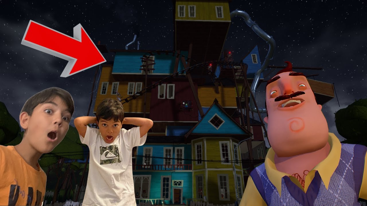 Dev Gibi Ev Yapmış! İŞLER ZORLAŞTI! | Hello Neighbor #4 - YouTube