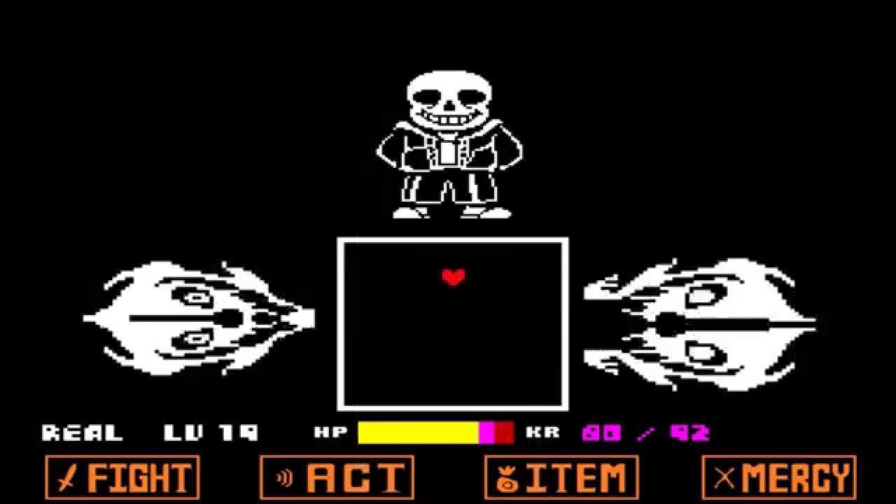 Undertale [NO MERCY Run]: VS Sans - YouTube