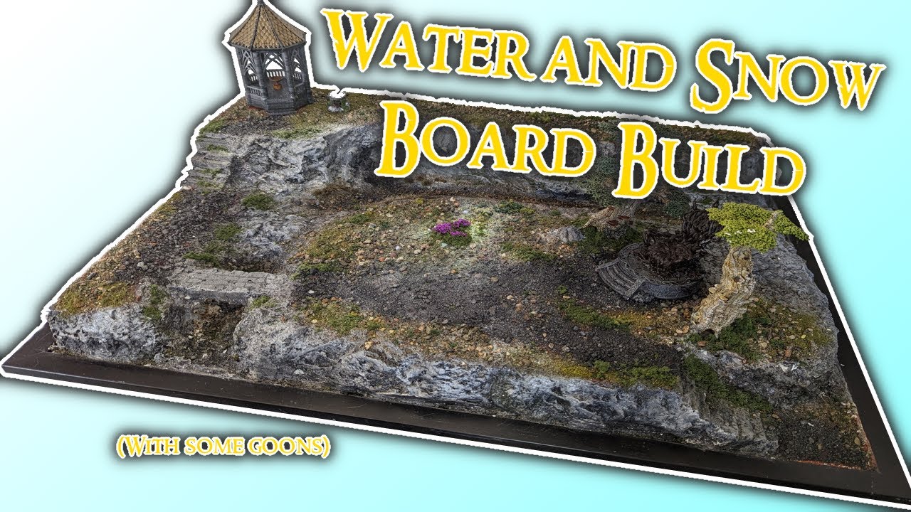 Making an MESBG Snow and Water Display Board - YouTube