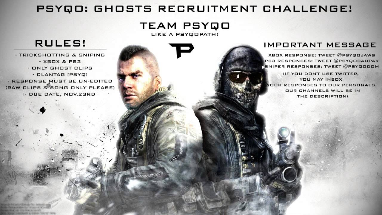 PsyQo: Ghosts Recruitment Challenge [PsyQ] - YouTube
