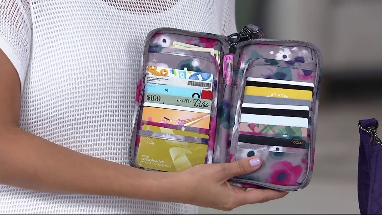 Lug North/South RFID Wallet Wristlet - Tandem 2 on QVC - YouTube