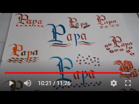 Calligraphie : le P majuscule + quelques conseils généraux - YouTube