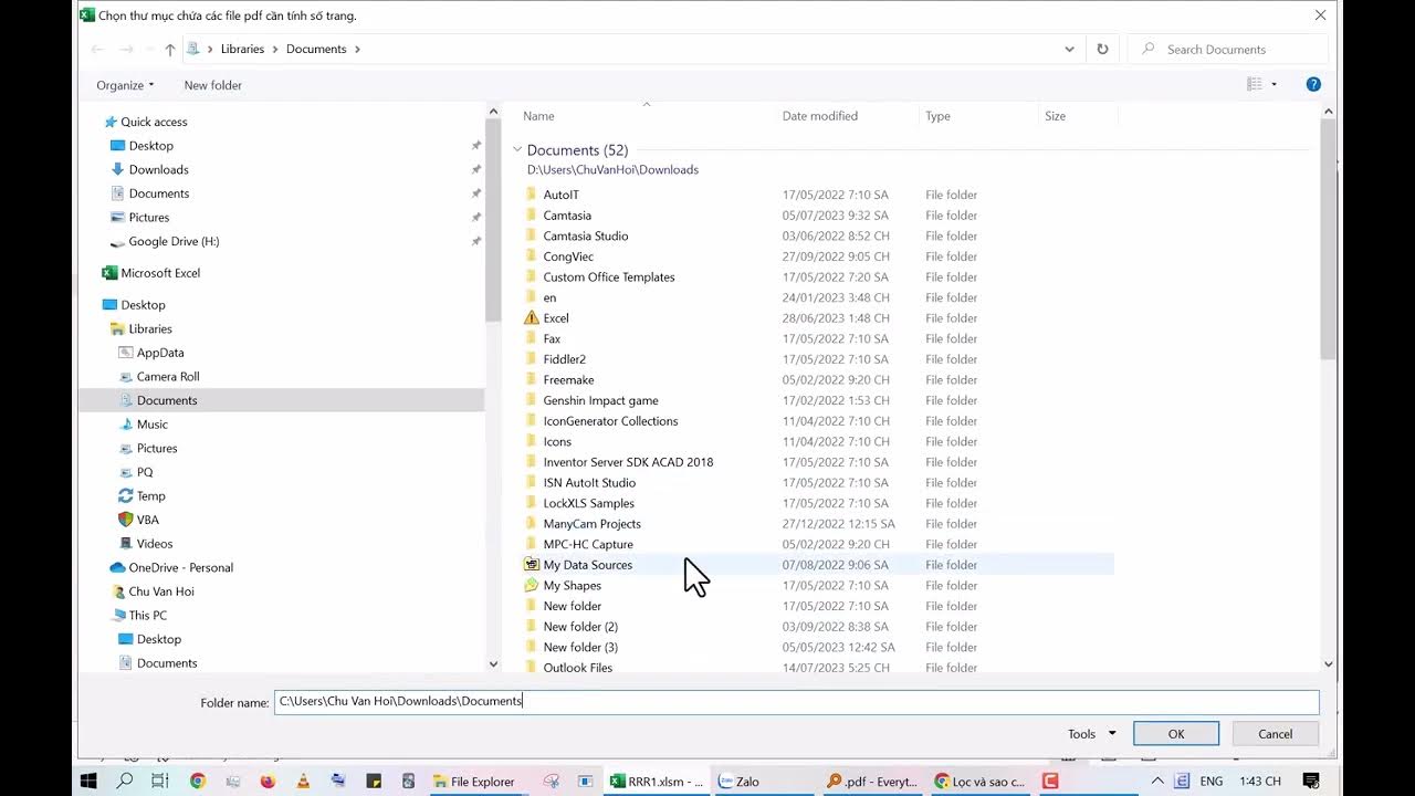 Đếm số trang trong file pdf - YouTube