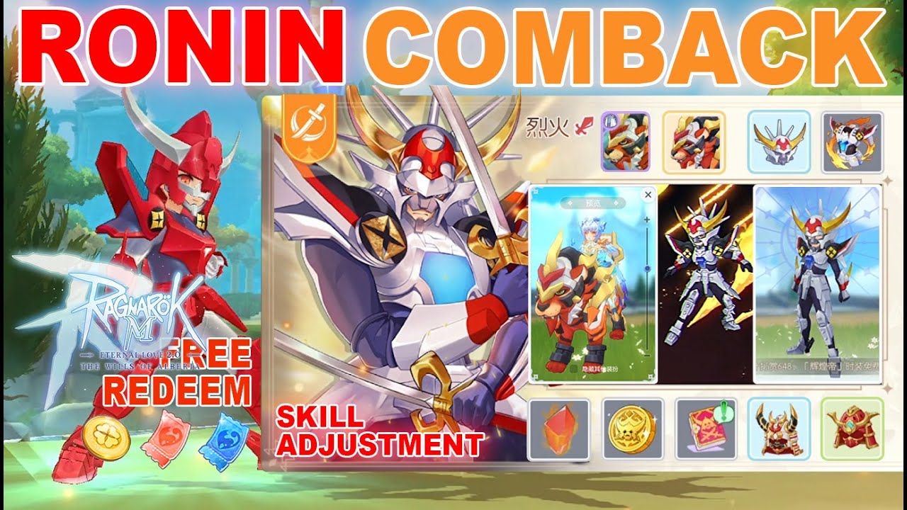 Ragnarok M Eternal Love - Ronin Comeback - YouTube