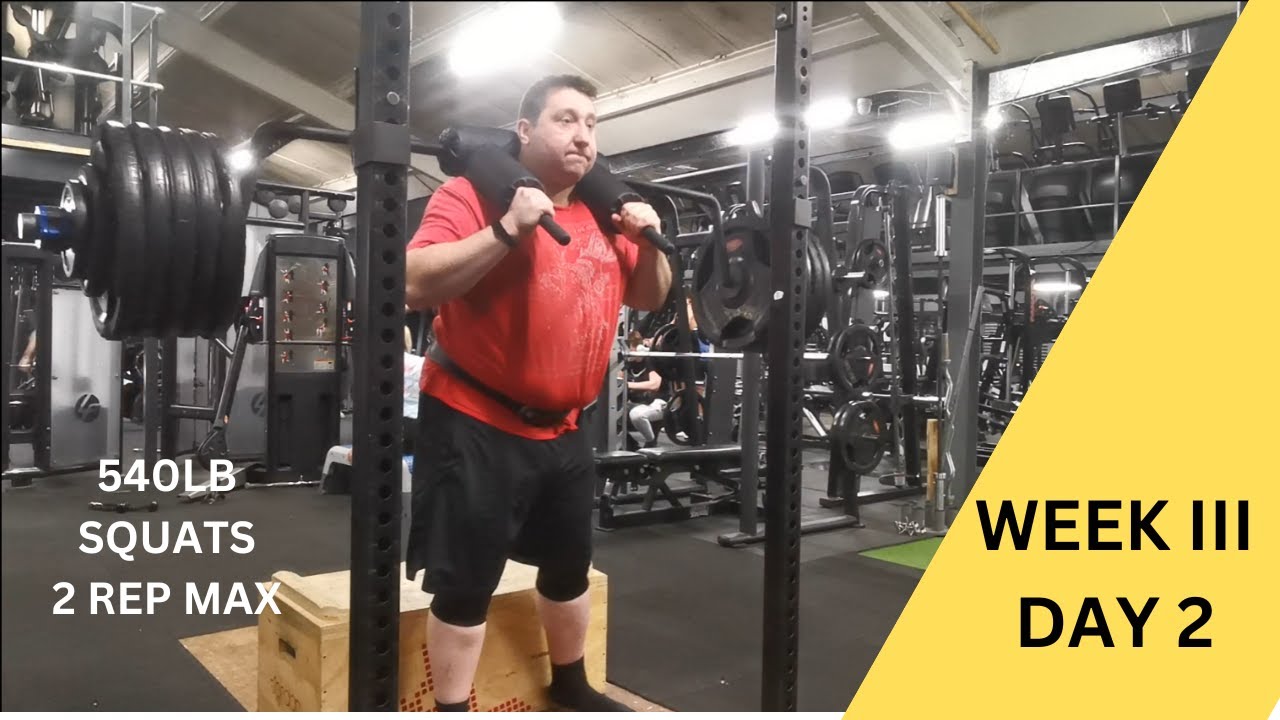 Road To 700lb Deadlift - Episode 47 (540 pound Box Squat for reps, 15 ...