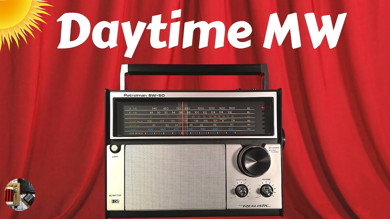 Realistic Patrolman SW-60 Shortwave Radio Daytime MW - YouTube