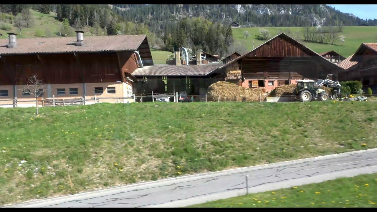 Zug Mitfahrt Spiez - Zweisimmen, Weissenburg-Oberwil im Simmental - YouTube