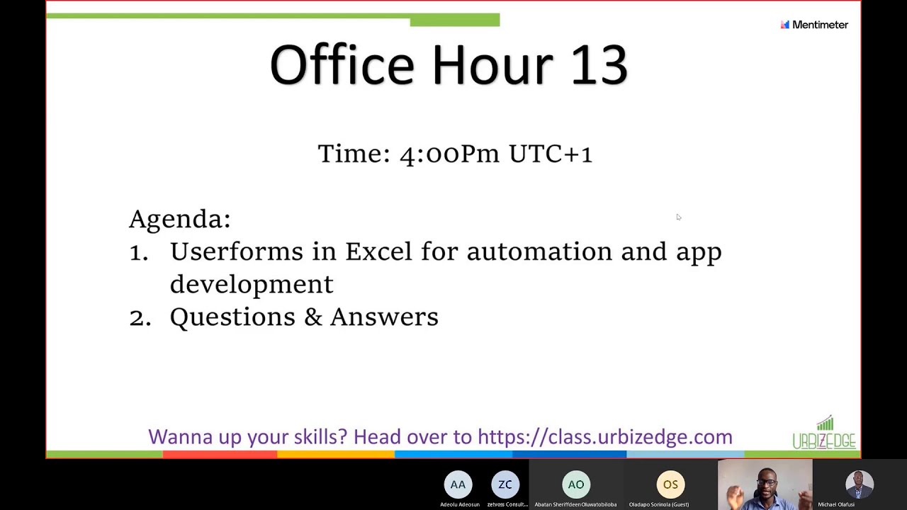 Excel Office Hour 13 Userforms In Excel For Automation And App Development Youtube 3282