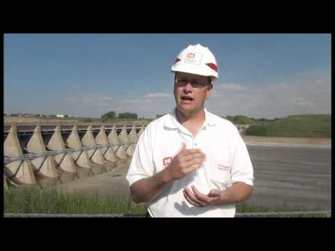 Garrison Dam Spillway Apron Maintenance - YouTube