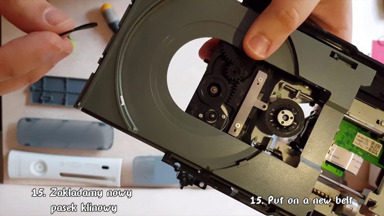 How to fix stuck/open disk tray X360 [Subtitles PL/ENG] - YouTube