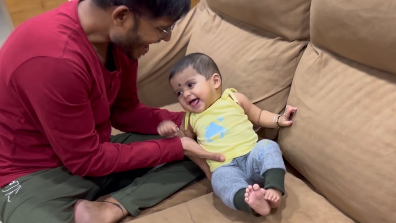 Enjoys Standing Up & Falling Down On Her Own | Cute Baby | #cute # ...