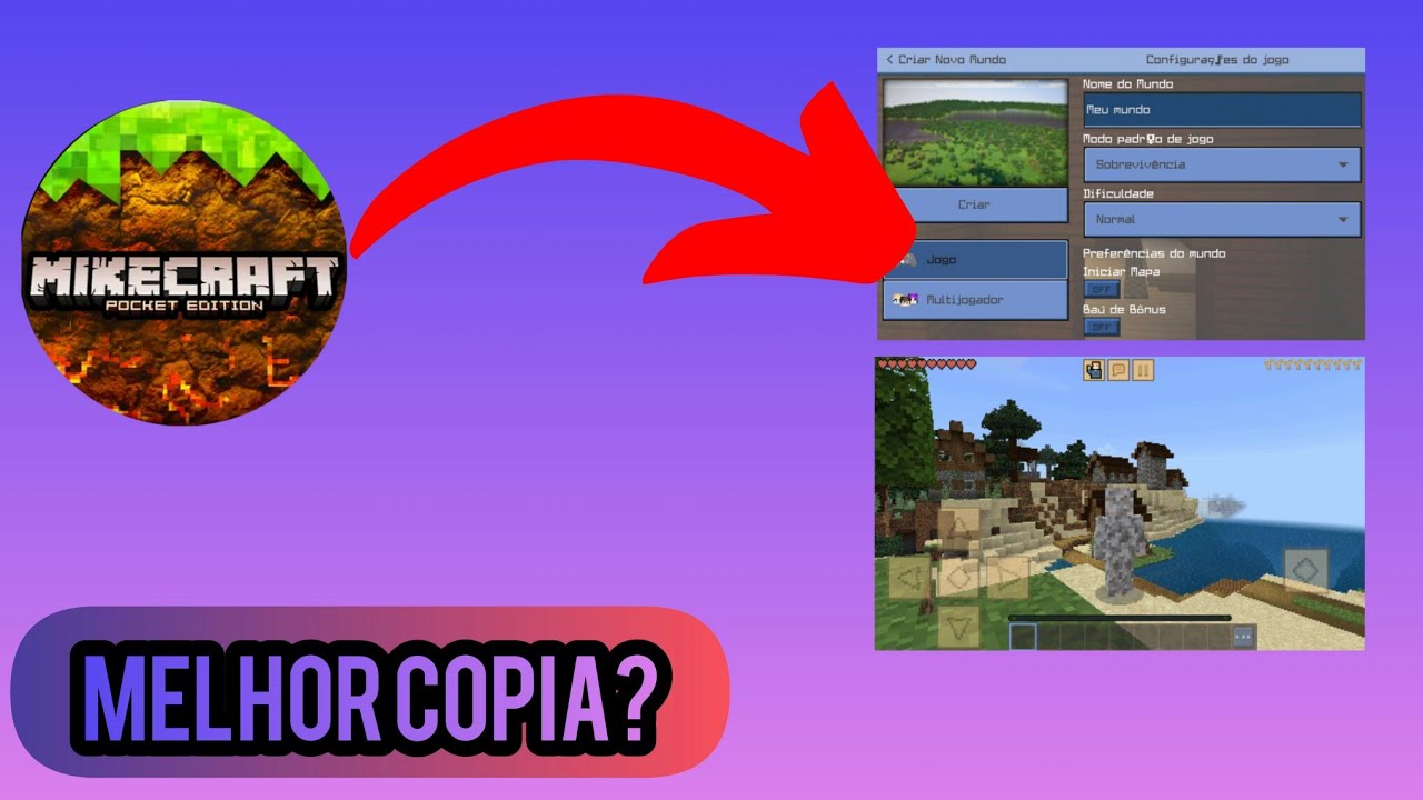 (incrivel)essa é a melhor cópia de minecraft. - YouTube
