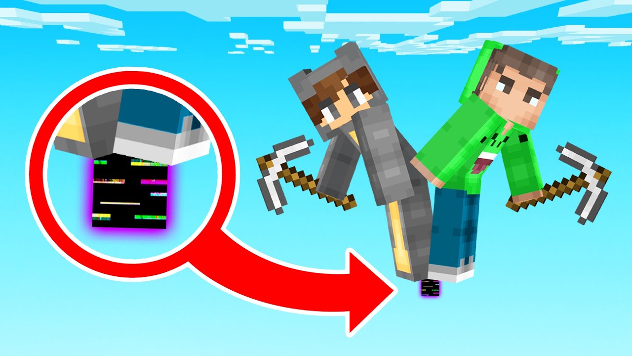 STUCK On ONE PIXEL BLOCK In Minecraft! - YouTube