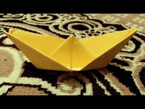 Kağıttan gemi yapımı/ Origami gemi yapımı/ Kağızdan gəmi düzəltmək 🚤