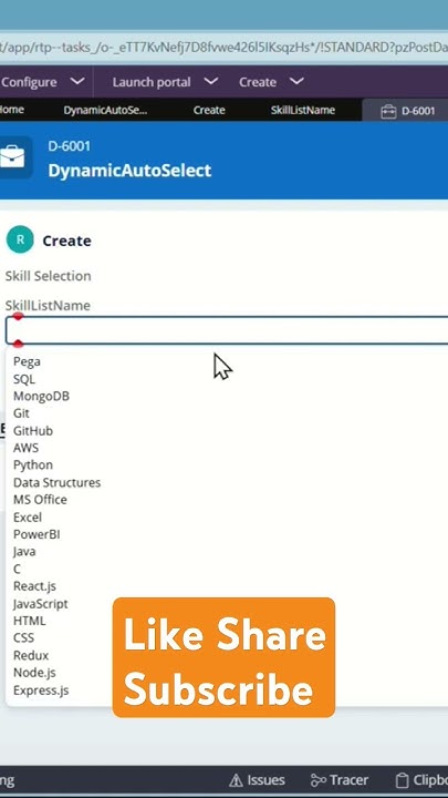 Dynamic select & Autocomplete type ahead suggestions #pega ...