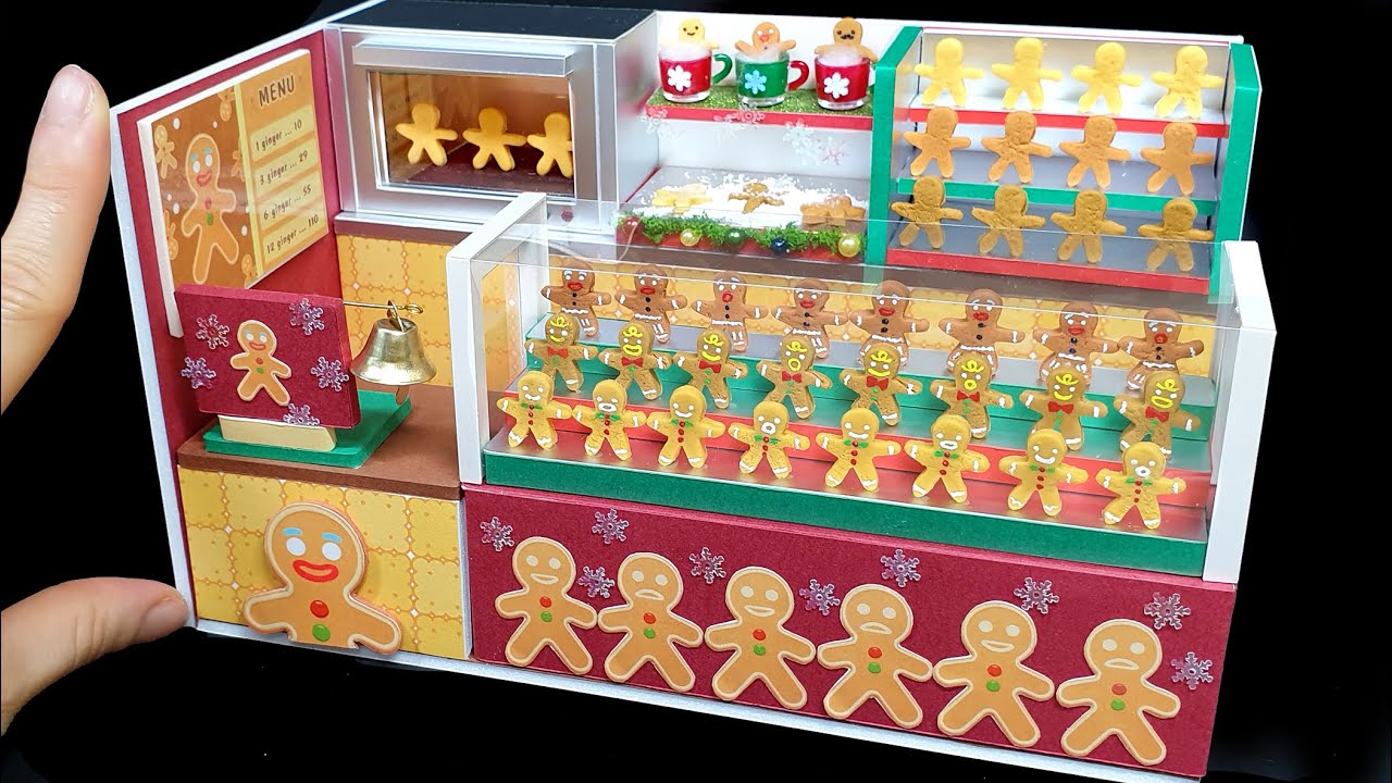 DIY Miniature Realistic Gingerbread Cookies Board shop # - I'm the ...