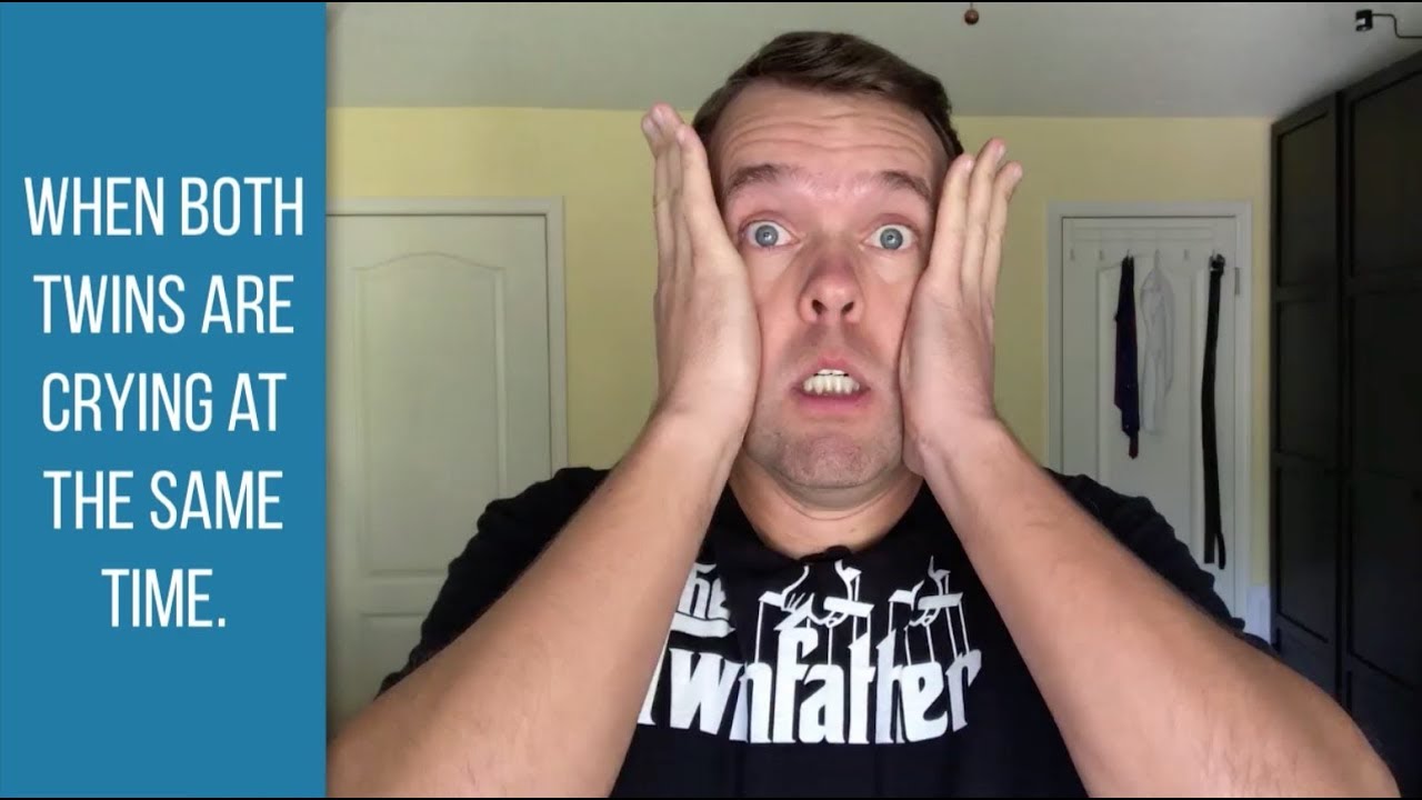 What to do when both twins are crying at the same time - YouTube