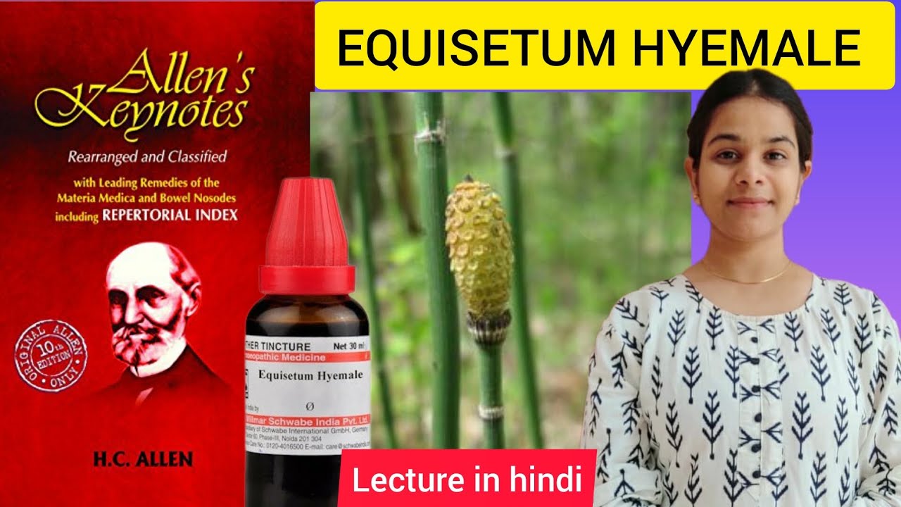 Equisetum hyemale homeopathic medicine ||Allen's keynotes materia ...