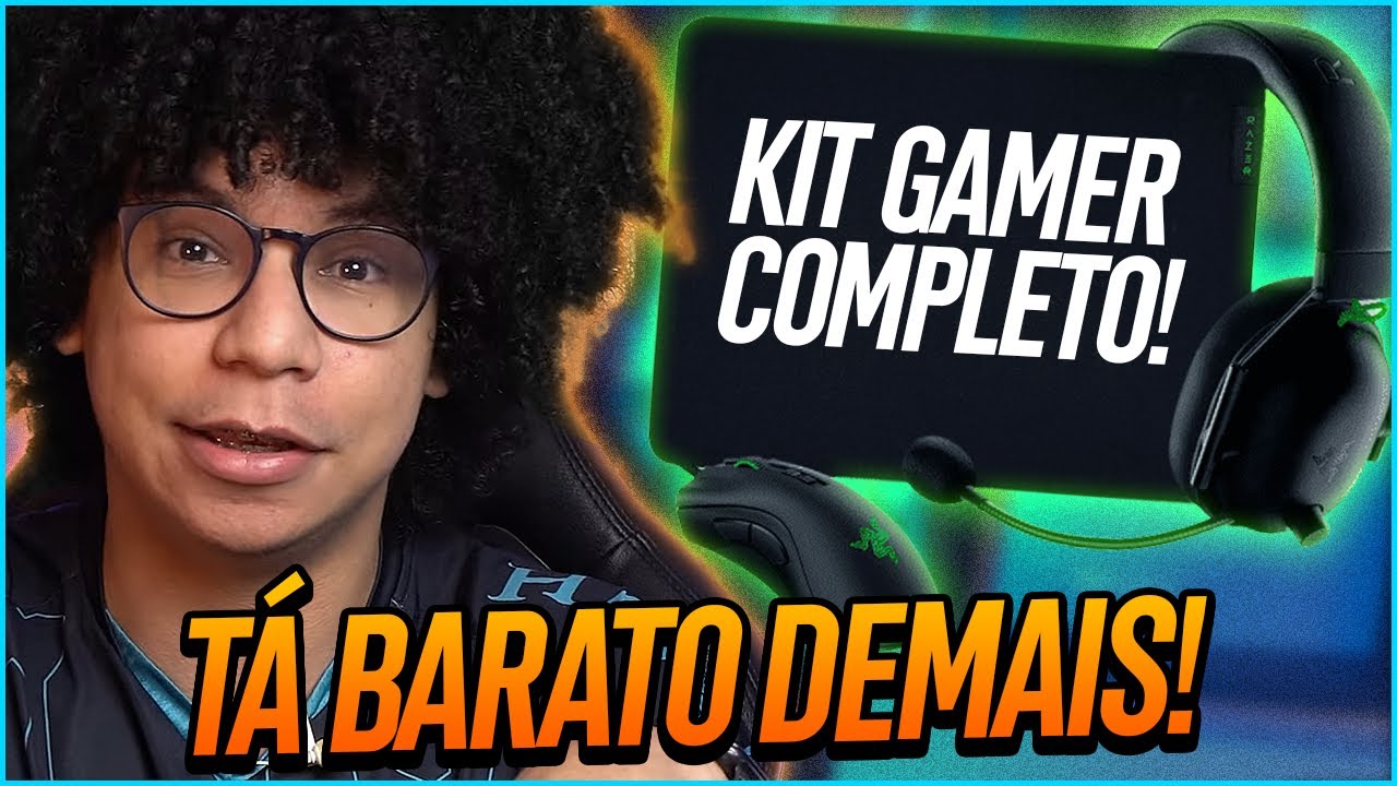 O MELHOR KIT GAMER BARATO PRA COMPRAR AGORA? HEADSET, MOUSE E MOUSEPAD ...