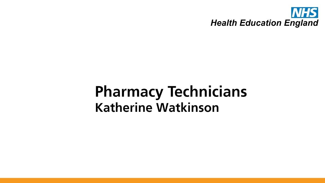 Pharmacy Technicians - Katherine Watkinson - YouTube