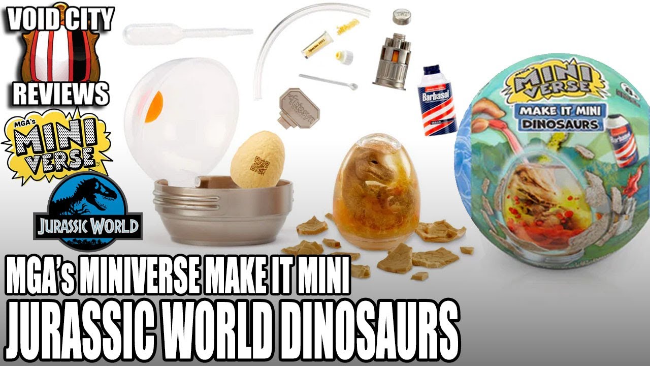 TOY REVIEW: MGA MINIVERSE MAKE IT MINI JURASSIC WORLD DINOSAUR EGG ...