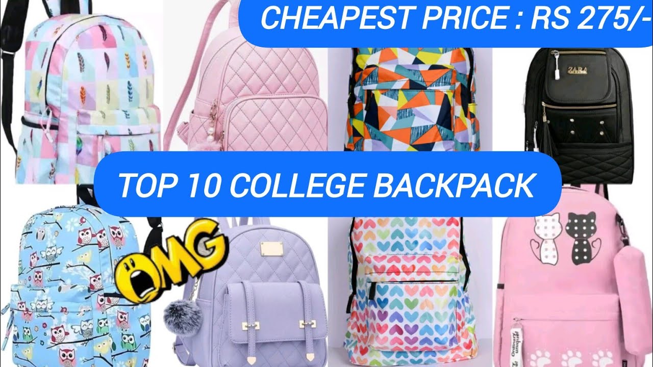Best Backpack bags haul | Under budget || College bags for girls ...