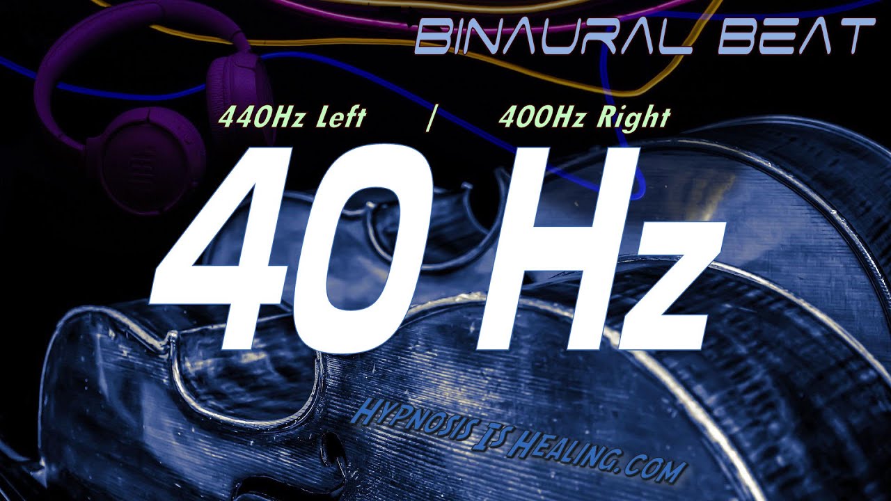 40 hz Binaural Beats (Left 440 hz | Right 400 hz) - YouTube