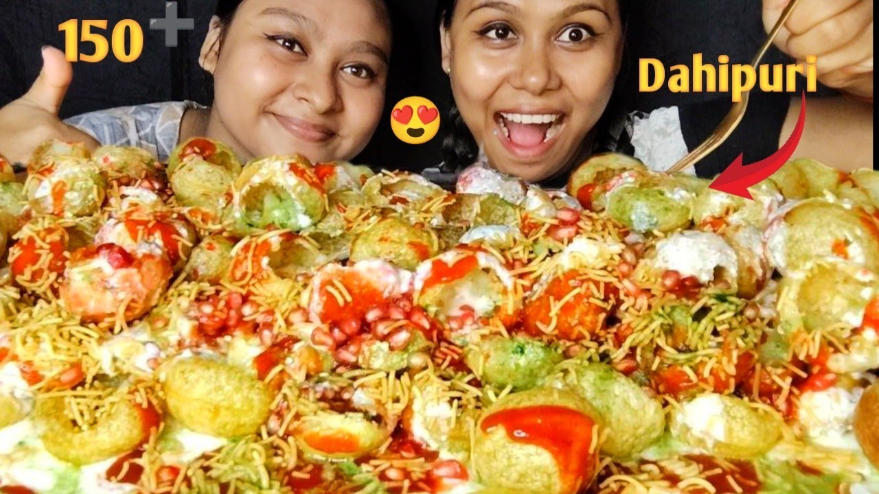 EATING HUGE DAHI PURI 😍|| DAHI PUCHKA || DAHIPURI CHALLENGE ...