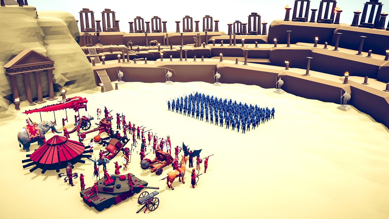 ALL RANGED UNITS vs 100x EVERY UNIT - Totally Accurate Battle Simulator ...