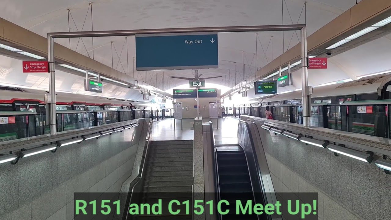 [C151C meets R151 on EWL!!!] SMRT TRAINS Ride From Tampines to Tanah ...