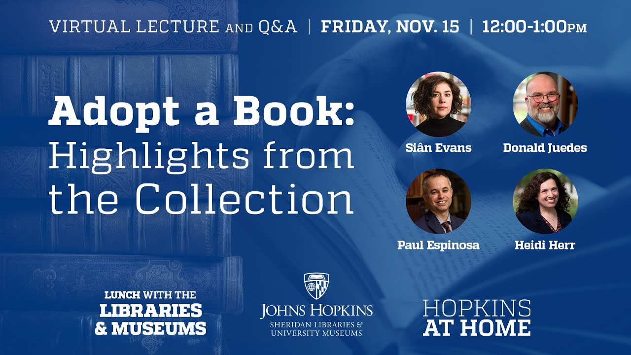 Lunch with the Libraries & Museums | Adopt A Book: Highlights from the Collection - YouTube
