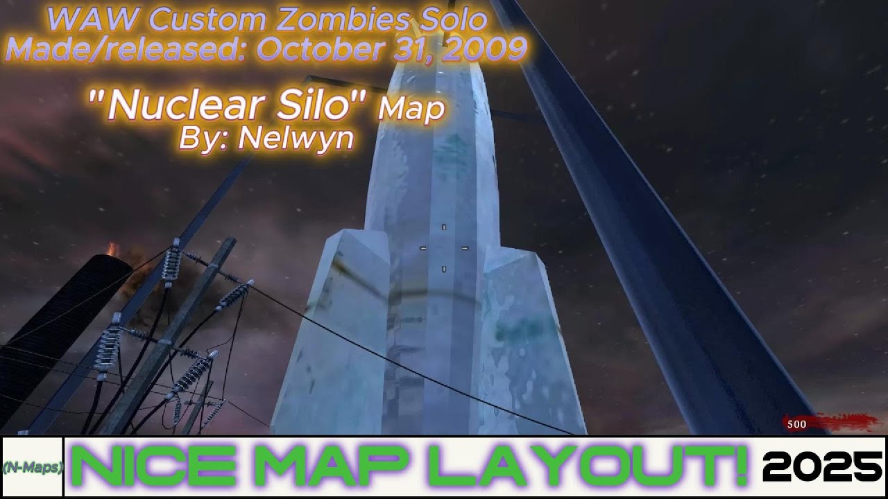 WAW Custom Zombies Solo "Nuclear Silo" Map Completed - YouTube