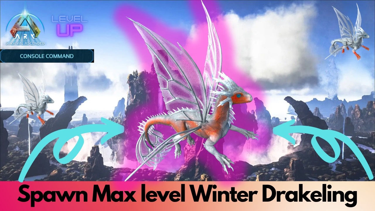 Tamed Winter Drakeling Spawn Command | Ark Survival Ascended - YouTube