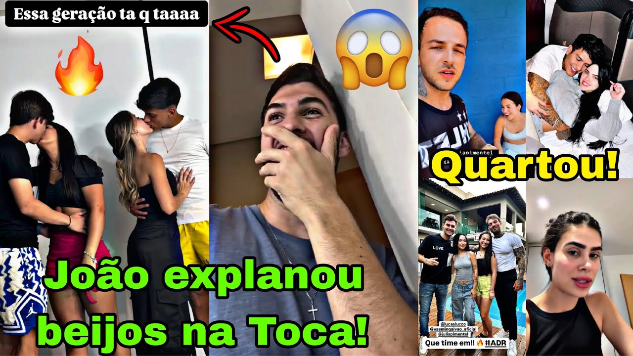JOÃO EXPLANA BEIJOS QUE ROLARAM NA TOCA + O VINI MARIOTO A GI CARDONI ...