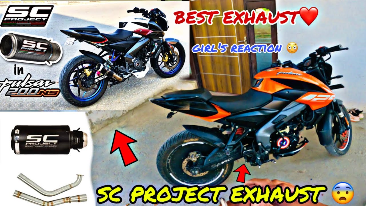 Pulsar NS 200 with SC Project Exhaust( Loudest Exhaust) 😳 || Girls ...