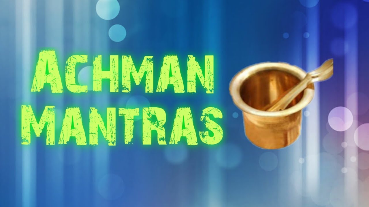 Achaman Mantras - YouTube