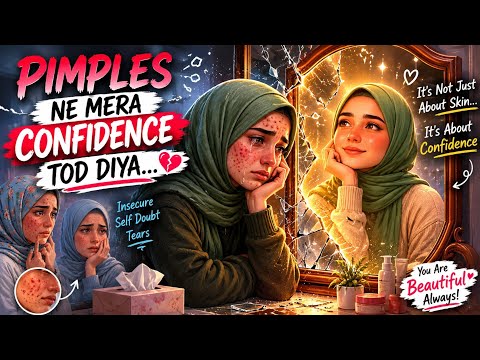 👉 Log Mere Pimples Par Hanste Rahe... Aur Main Andar Se Toot Gayi | Emotional Story/#qalboflife