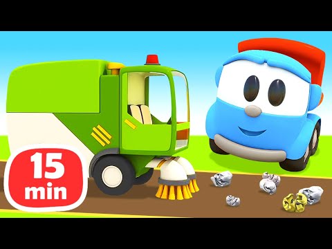 Çizgi film! Küçük Kamyon Leo ve oyuncak arabalar! Çocuklar için eğitici videolar!
