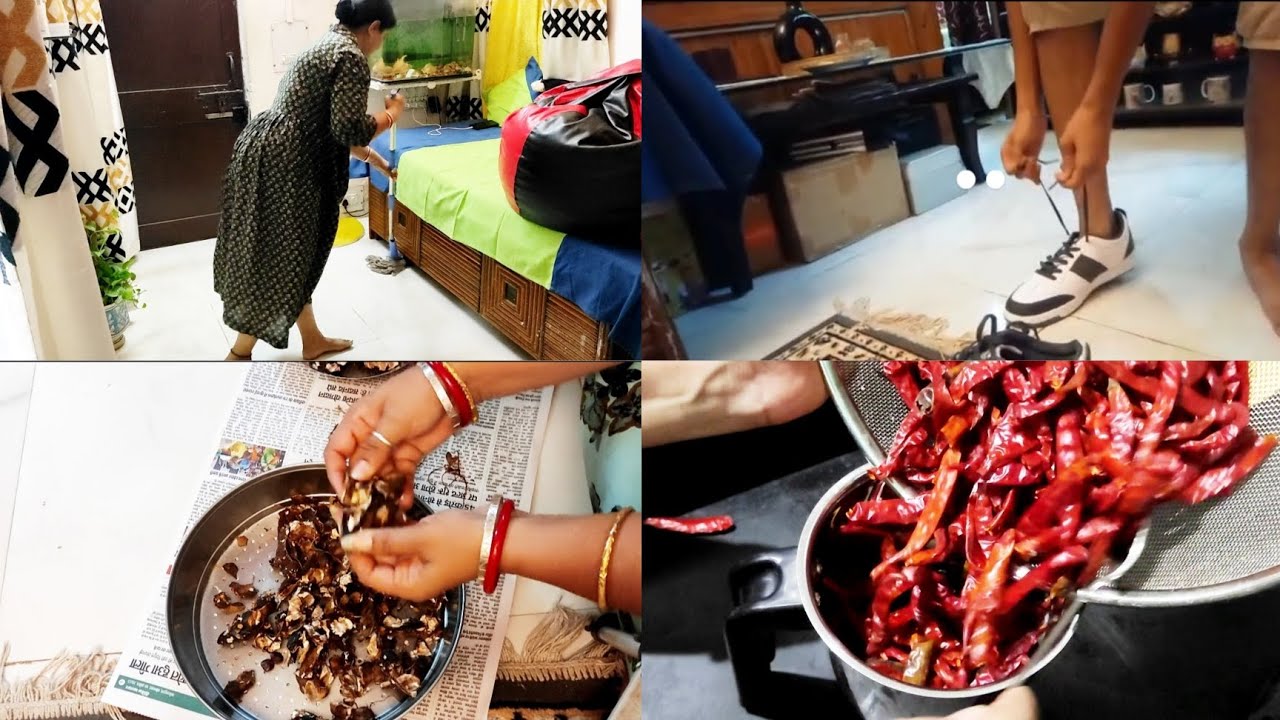 Vlog114#😪No.7Galat Hua.../ Aate se kam Shuru/Homemade Chilli flex. - YouTube