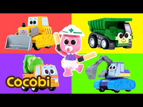 Lima Bayi Alat Berat🚚🚜 | Kompilasi Lagu untuk Anak-anak | Kids Songs | Cocobi