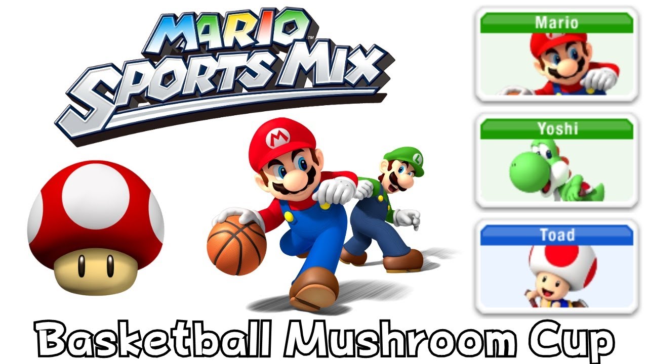 Mario Sport Mix - Basketball - Mushroom Cup (Co-Op) - YouTube