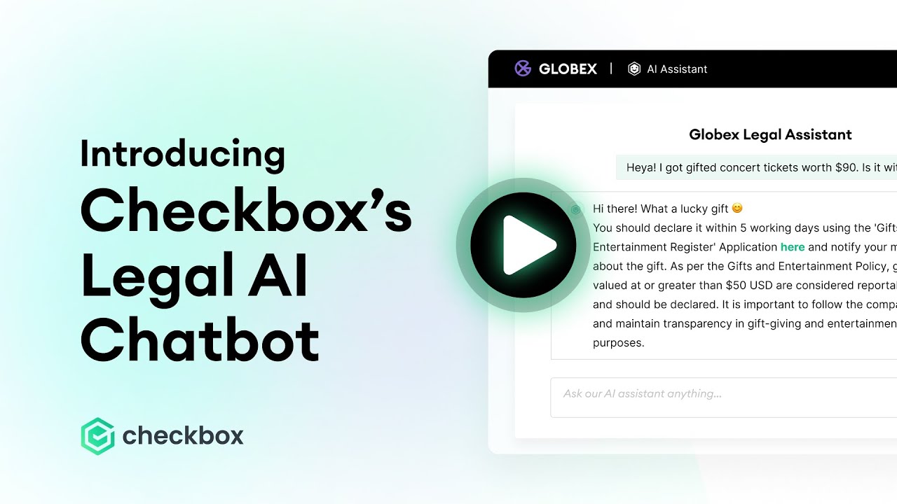 Meet Checkbox's Legal AI Chatbot - YouTube