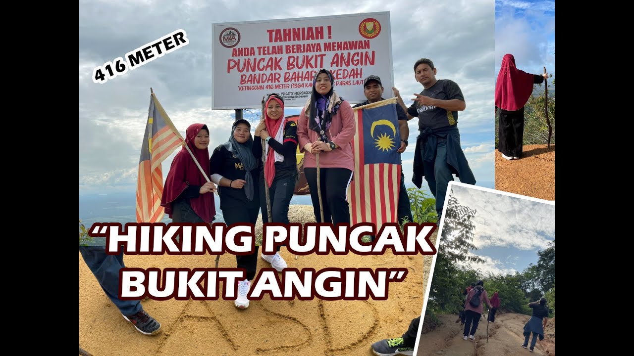 Vlog mendaki puncak Bukit Angin Malaysia | Hiking 2023 | Puncak bukit ...