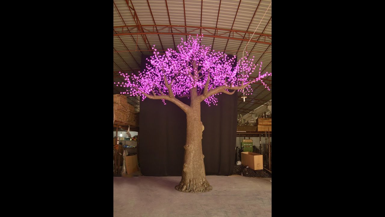 DMX led tree lighting - YouTube