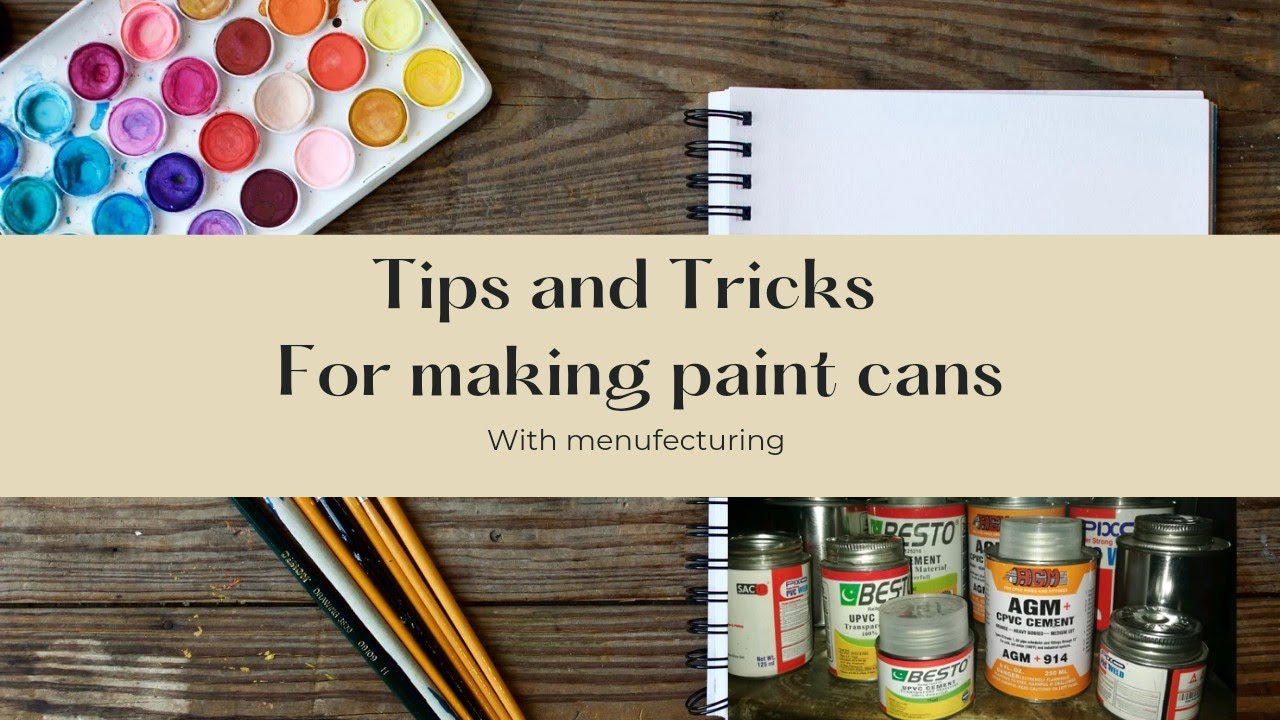 can making process/tin can/ round can/paint cans making process - YouTube