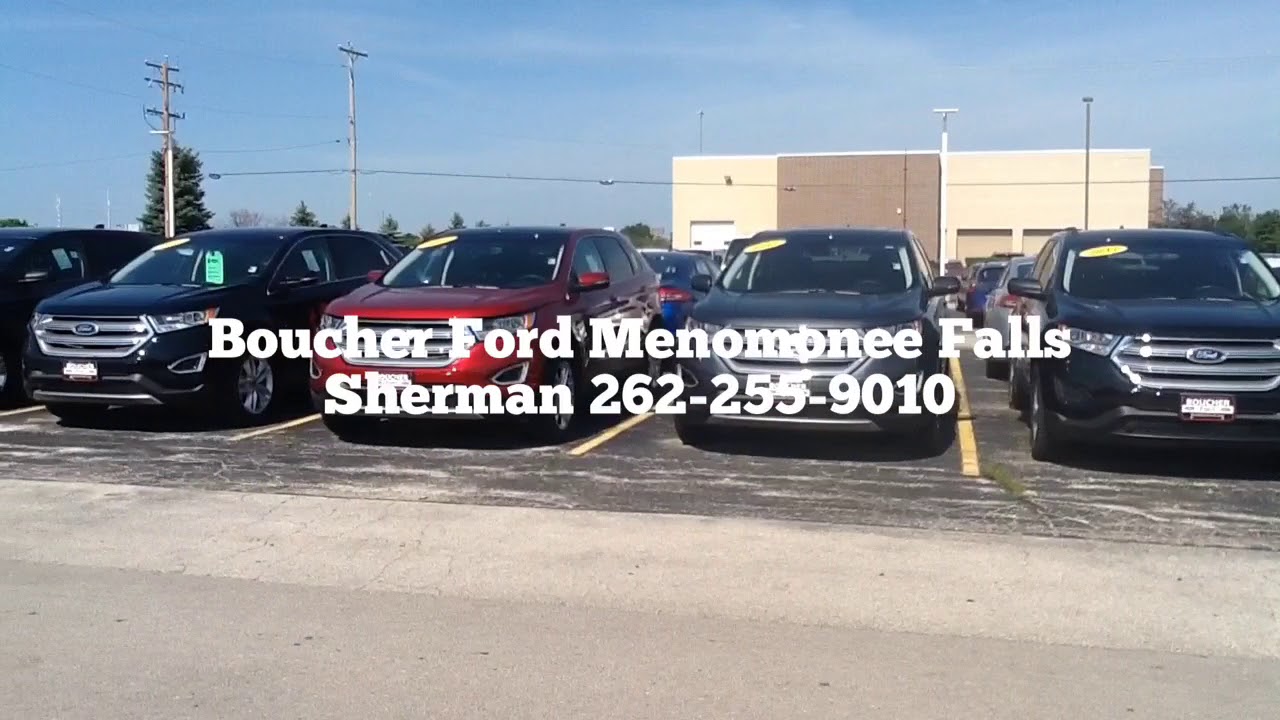 Boucher Ford Menomonee Falls 2017 Ford Edge SL - YouTube